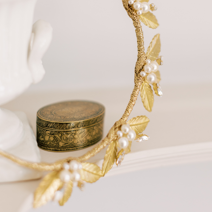 Wedding Crown Midsummer -Hair accessories handmade by Laurel Lime